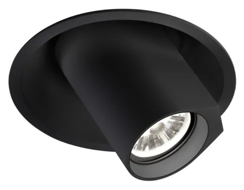 Wever & ducré kulaté zapuštěné stropní svítidlo bliek round ceiling rec 1.0 led 1800-3000k b-b tree černá matná