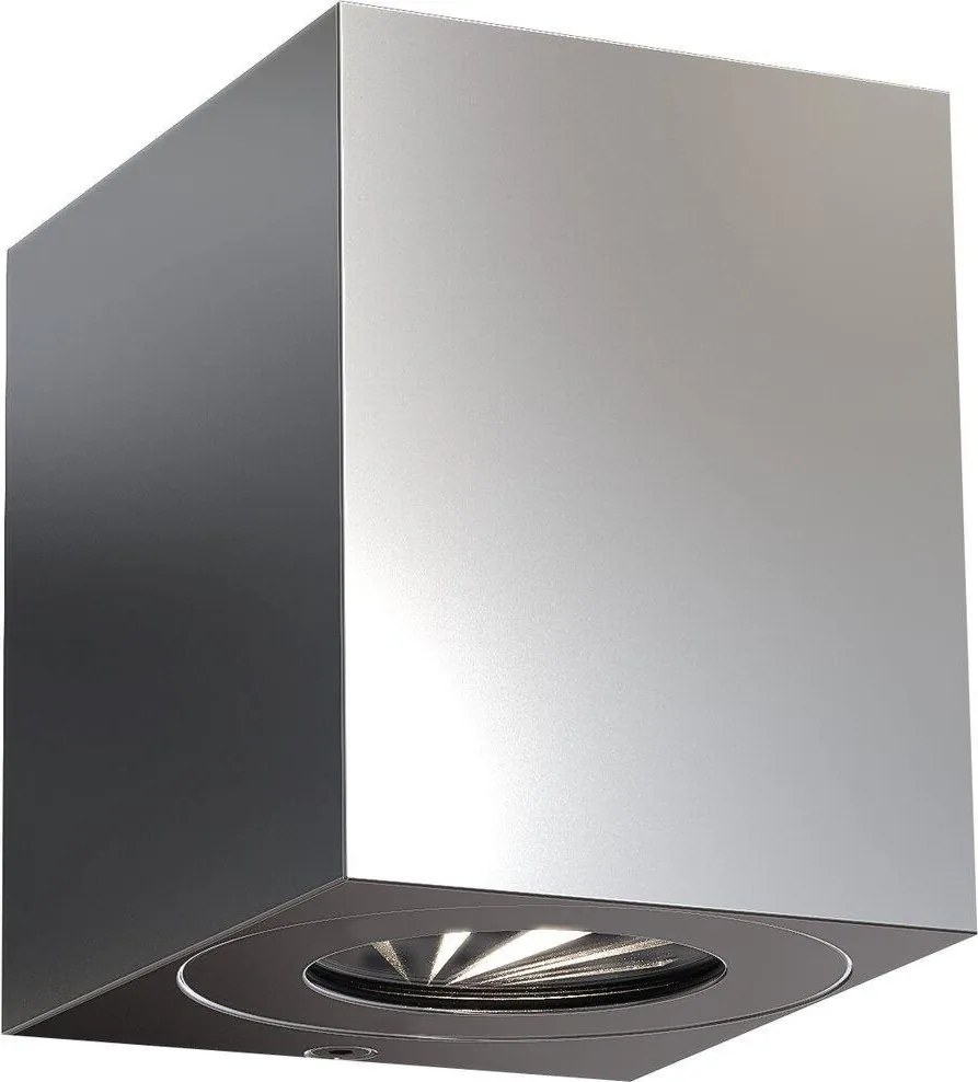 NOR 49711034 Venkovní nástěnné svítidlo Canto Kubi 2 2x6W LED nerez ocel čirá - NORDLUX