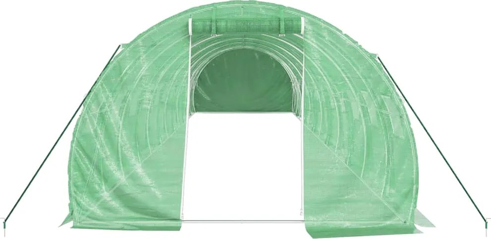 Skleník s ocelovým rámem zelený 36 m² 12 x 3 x 2 m 3188043