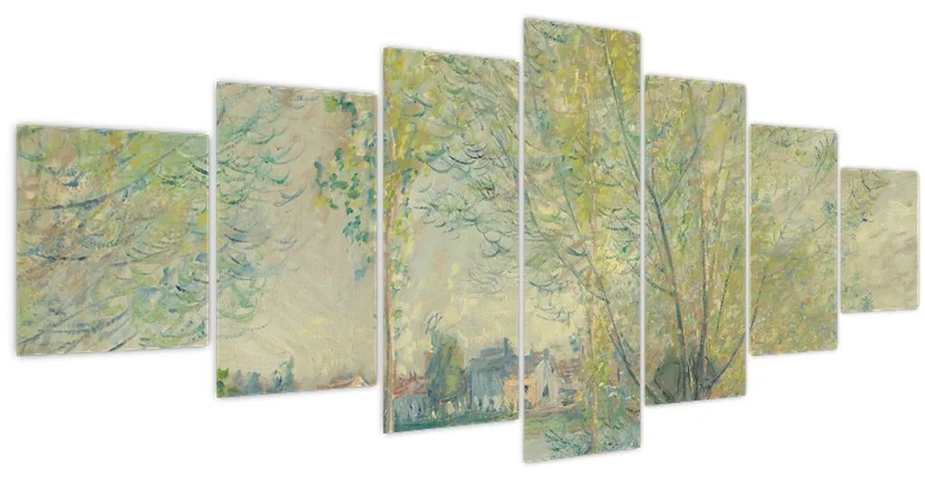 Obraz - Claude Monet, The Willows, reprodukce (210x100 cm)