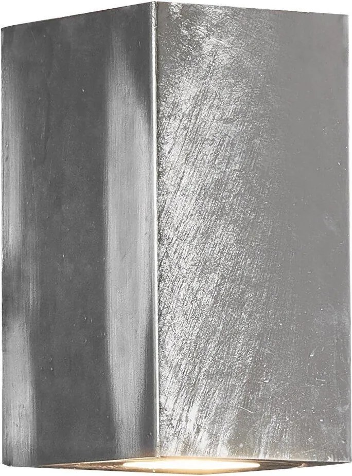 NOR 49731031 Venkovní nástěnné svítidlo Canto Maxi Kubi 2 2x28W GU10 galvanizovaná ocel čirá - NORDLUX