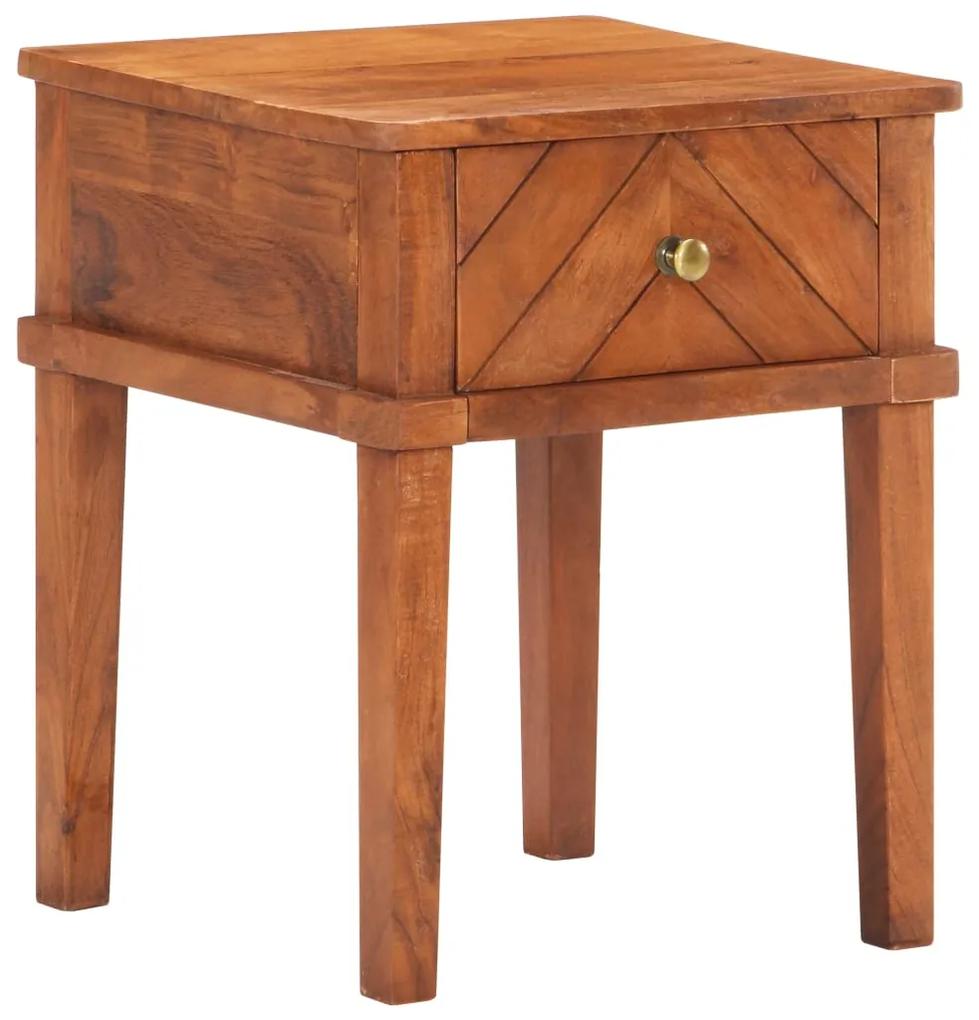Noční stolek 40 x 40 x 50 cm masivní akáciové dřevo - Default Title