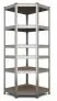 Rohový regál 2400x700x400x425 mm zinkovaný 6-policový, nosnost 900 kg
