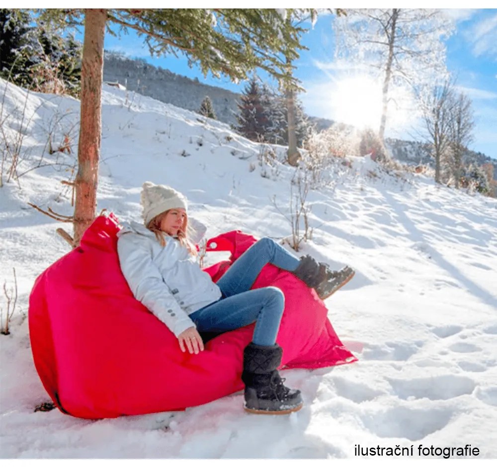 Nafukovací sedací vak/lazy bag, modrá, LEBAG