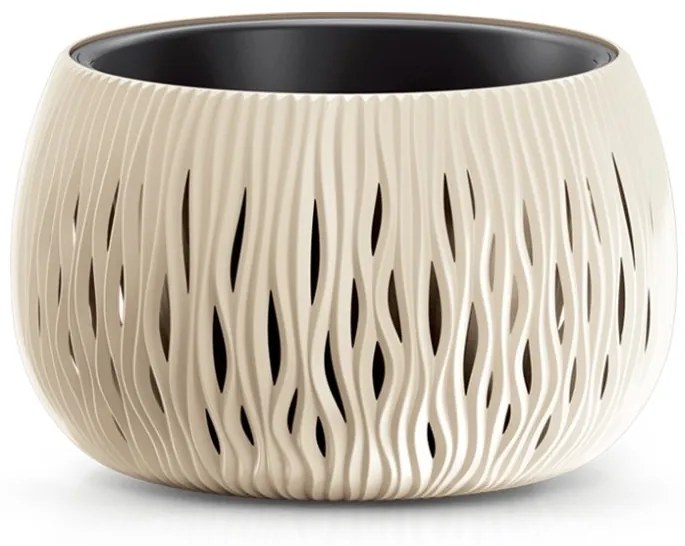 PROSPERPLAST Květináč - SANDY BOWL Průměr: 47,8 cm, Barva: antracit