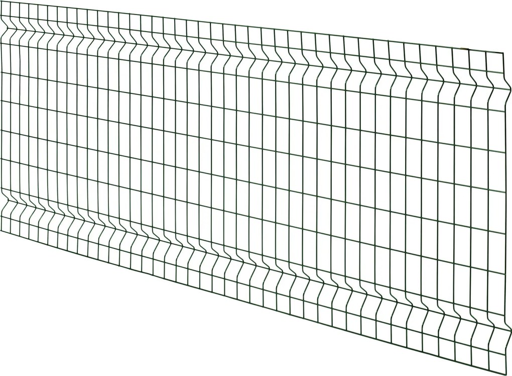 Jednoduché svařované 3D plotové pletivo zelená 80 x 200 cm