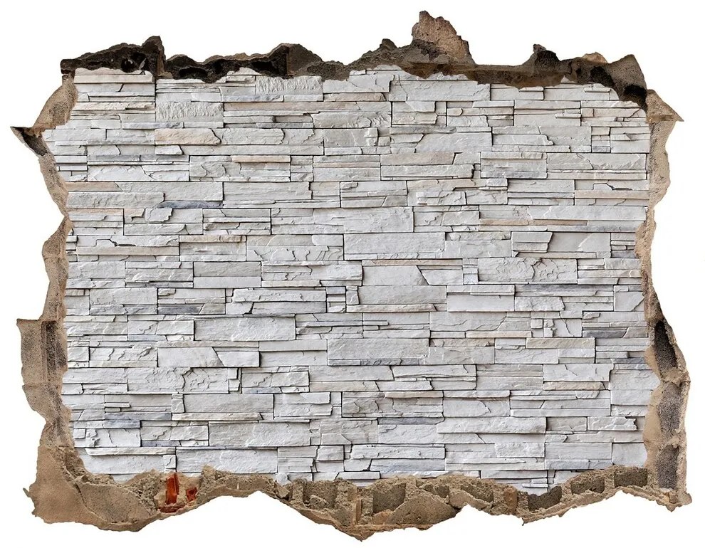 Wallmuralia Fotoobraz díra na stěnu Kamenná zeď 95x64 cm