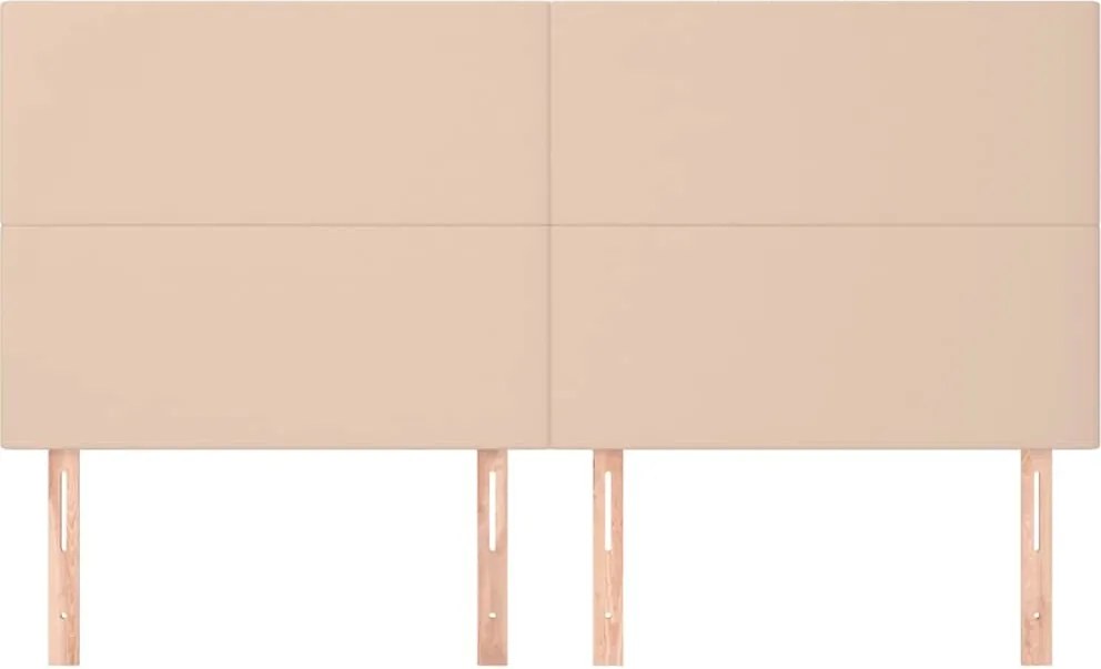 Čelo postele Cappuccino 200 x 5 x 118/128 cm umělá kůže 3116165