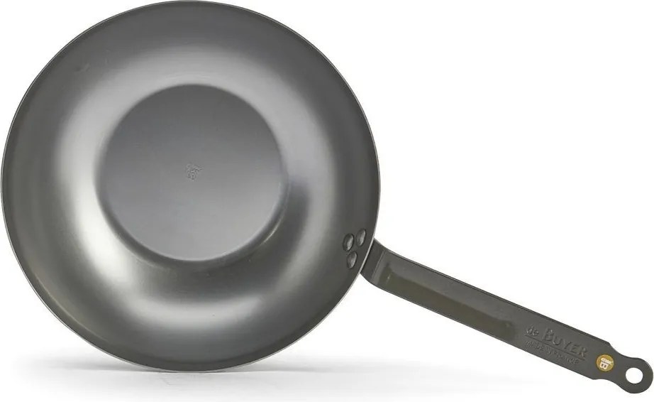 Ocelová pánev WOK de Buyer MINERAL B 24cm zaoblený