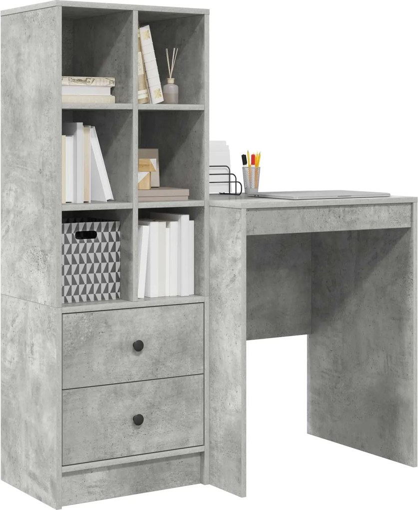 Stůl Betonově šedá 105,5 x 50 x 127 cm 2 ks 3337340