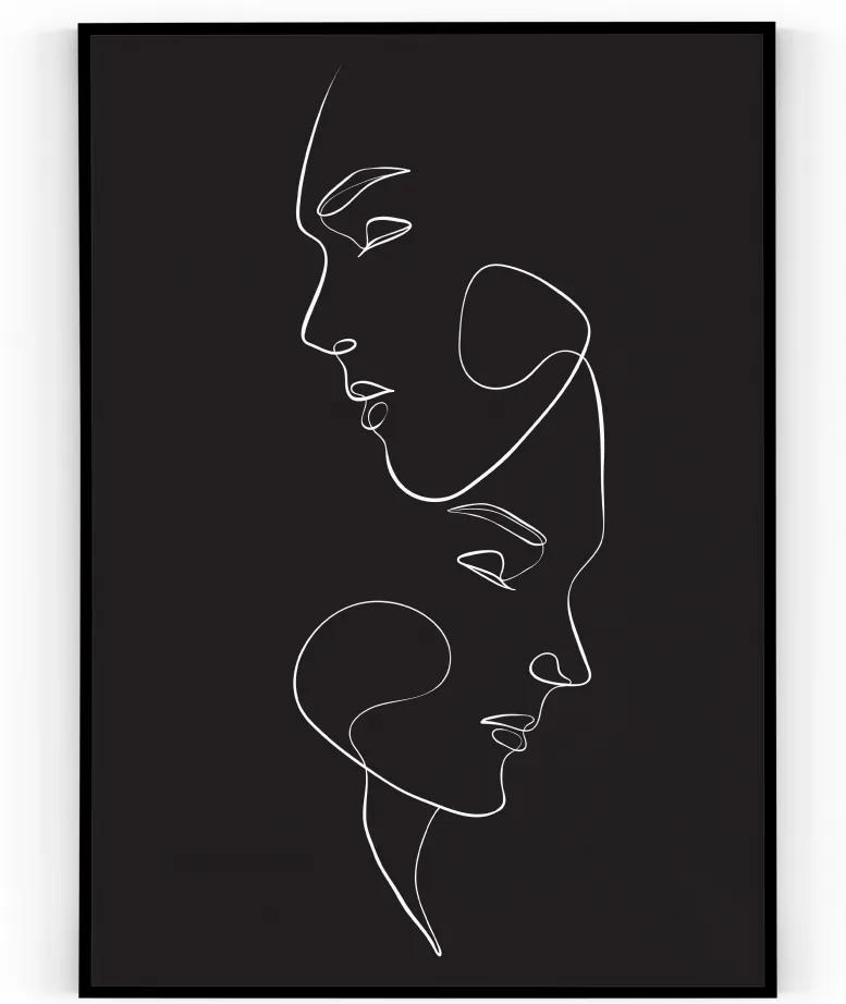 Plakát / Obraz Tvář Pololesklý saténový papír 210 g/m² A4 - 21 x 29,7 cm