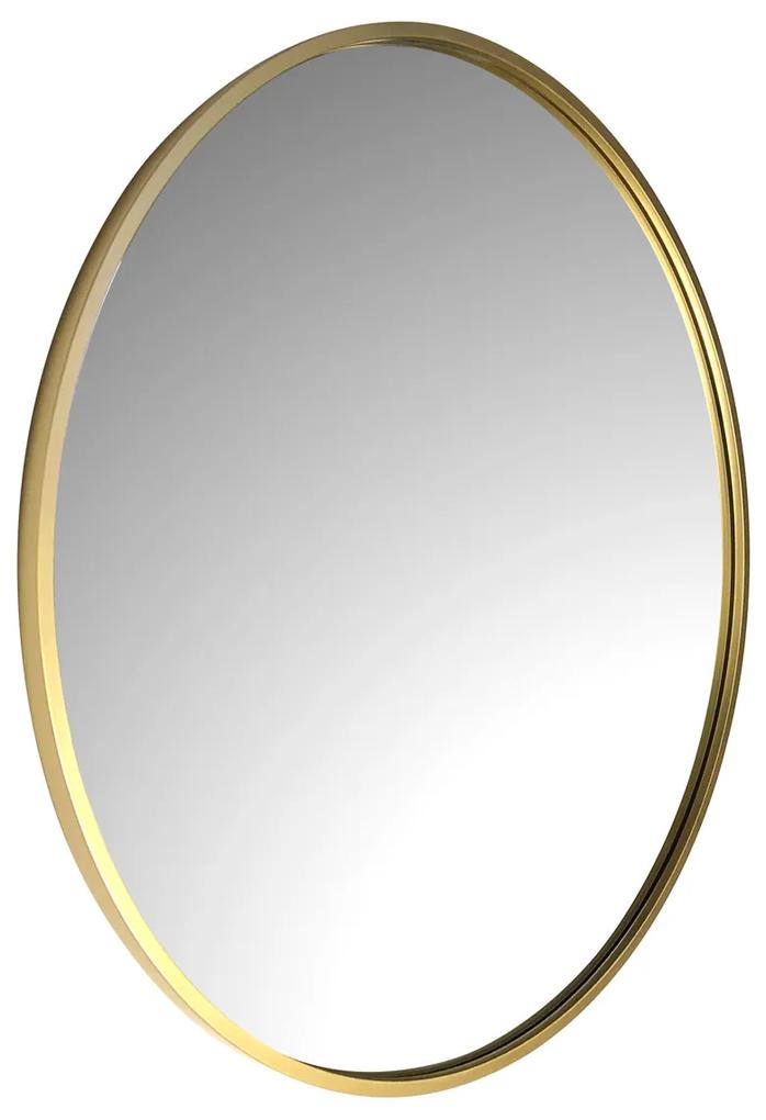 LOFTIKA ZLATO Kulaté nástěnné zrcadlo Průměr: 55 cm