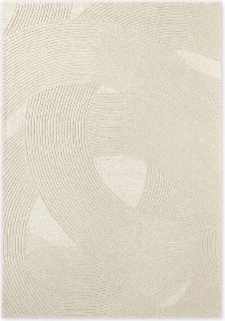 Ted Baker, Kusový koberec Ted Baker Kensington 106399 Cream, 160x230 specifický tvar, bílá, kancelář