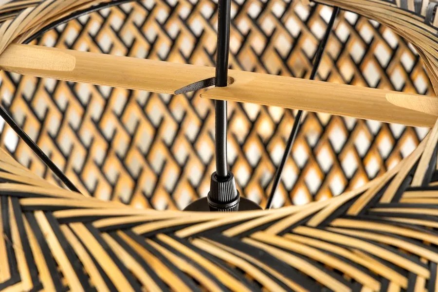 Designové závěsné svítidlo Lorelei 45 cm bambus