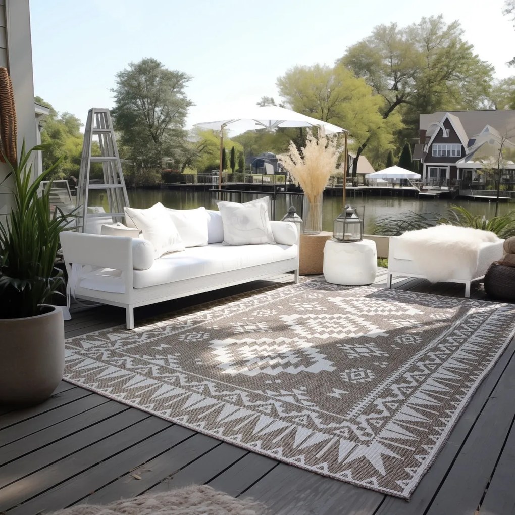 ELLE Decoration, Kusový koberec Gemini 106021 Linen z kolekce Elle – na ven i na doma, 200x290, béžová, chodba / předsíň