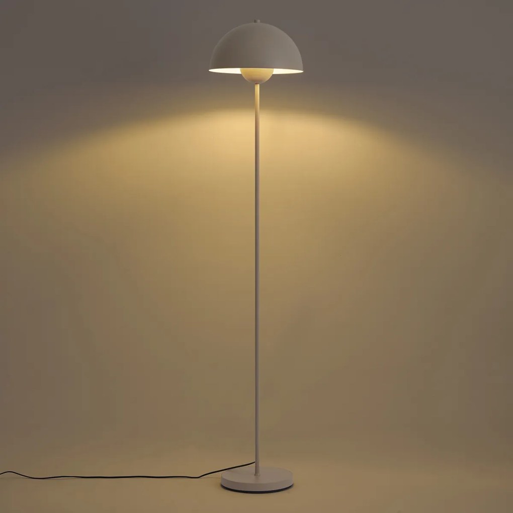 Retro stojací lampa béžová 160 cm - Magnax