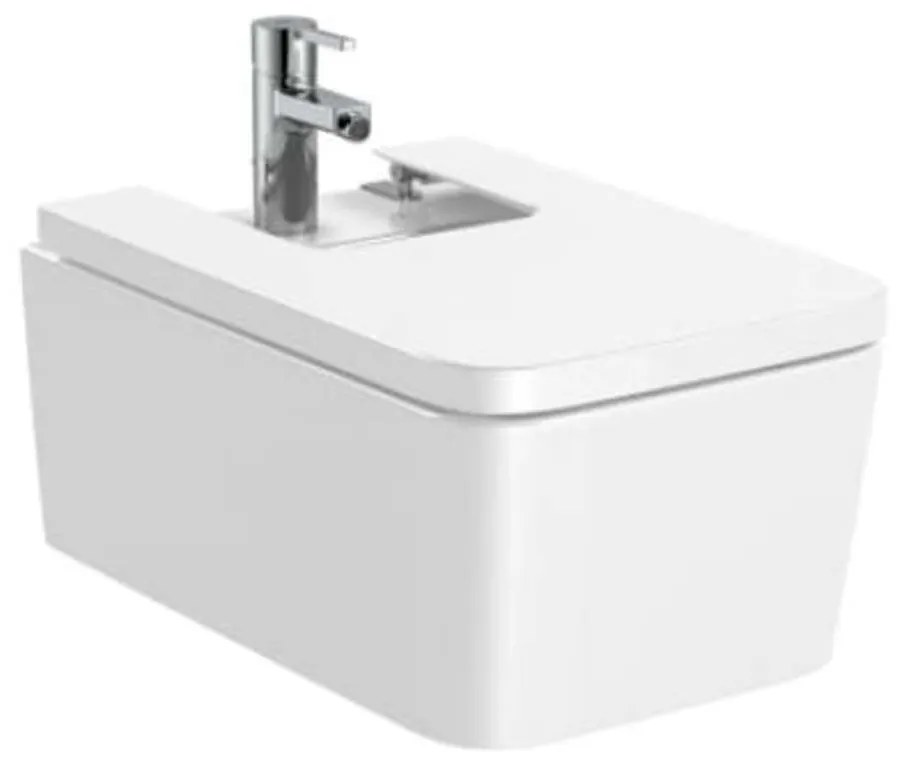 Roca Inspira - Závěsný bidet, s přepadem, otvor pro baterii, bílá A357535000