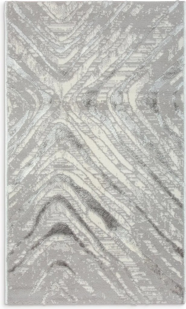 Koberec Monaco4, 60x100 cm, krémový/šedý