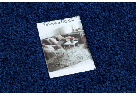 Dywany Luszczow Kusový koberec, běhoun SOFFI shaggy 5 cm tmavě modrý Rozměr koberce: 70 x 300 cm