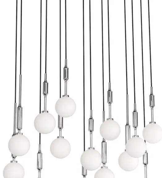 Designový lustr Ero S 15 chrom