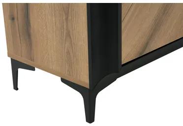 TV stolek s černým dekorem FRAME 150 cm