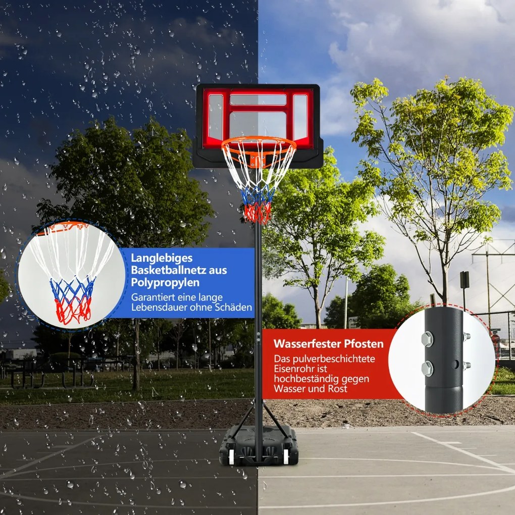 Costway Basketbalový koš pro děti odolný proti povětrnostním vlivům