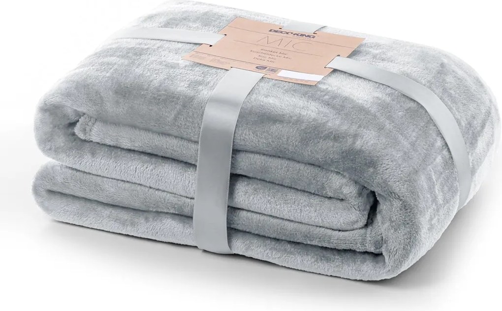 DecoKing Deka z mikrovlákna MIC 150/220x200 cm Barva: SIL/šedá, Rozměr: 200x220 cm
