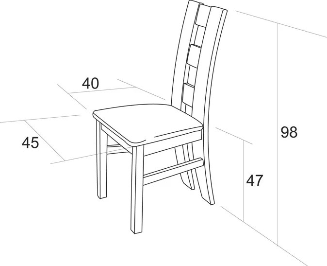 Bradop Židle čalouněná LIBUŠE buková Z90 L - OLŠE 531 - OLYMP-531