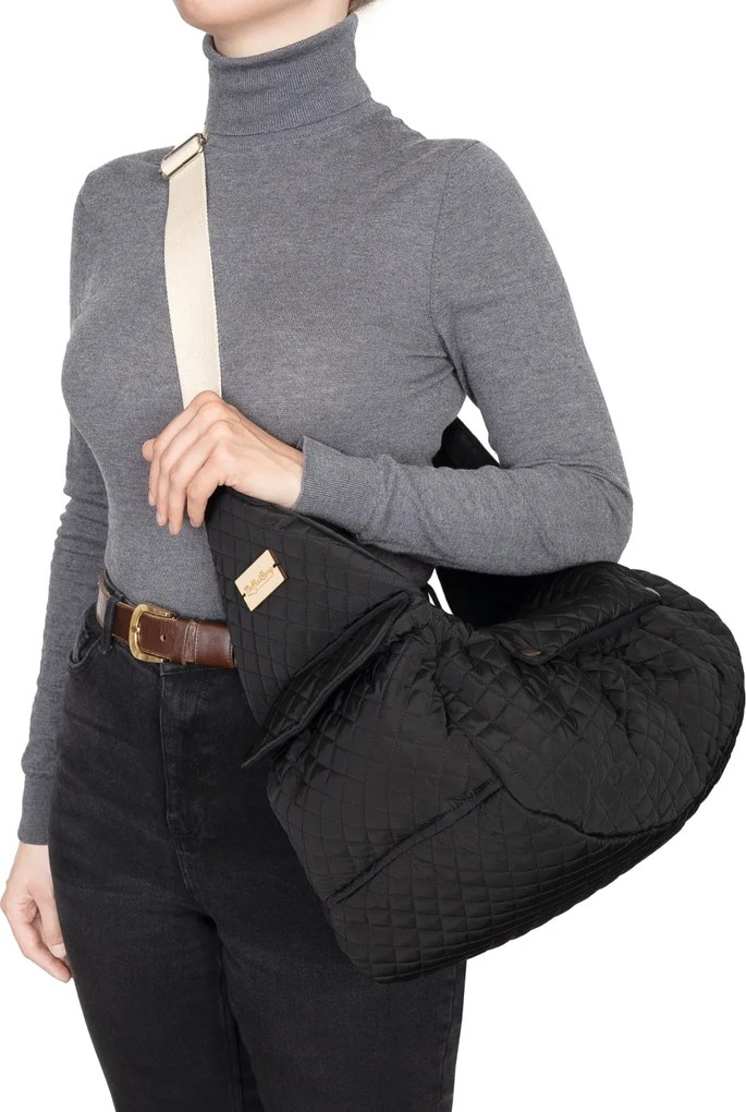 Muffin&Berry Cestovní taška Crossbody pro psy Simon černá Velikost: L