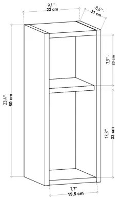 Noční stolek TILMO antracit