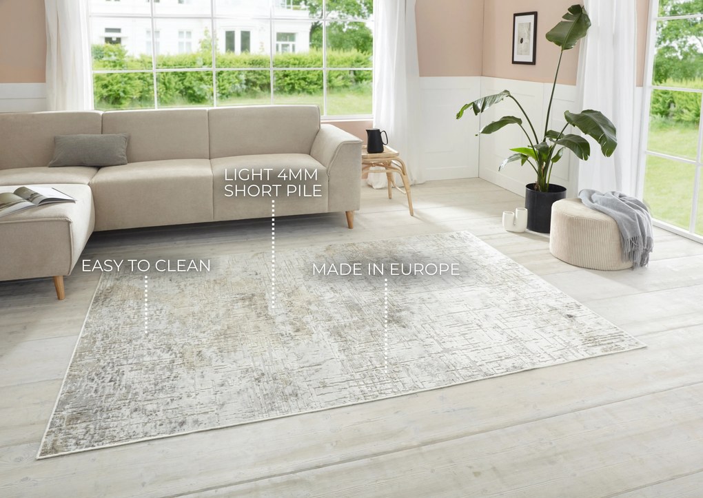 ELLE Decoration, Kusový koberec Maywand 105059 Beige, Copper z kolekce Elle, 200x290, béžová, ložnice
