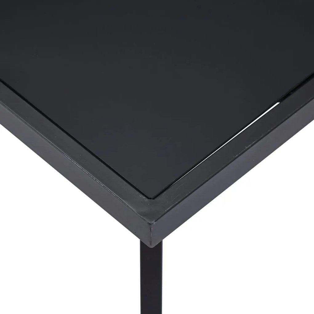 Jídelní stůl Carey - tvrzené sklo - černý | 180x90x75 cm