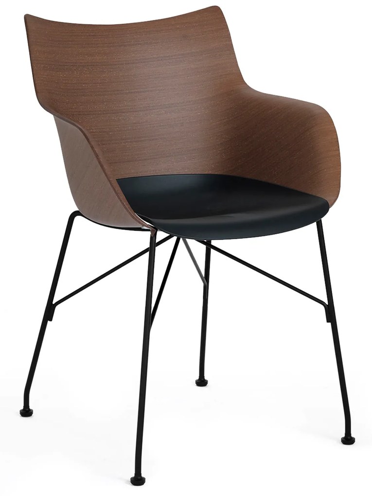 Kartell designové jídelní židle Q/Wood