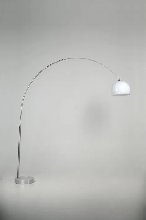Stojací designová oblouková lampa Cannes Crema Plus