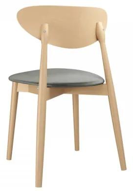Čalouněná jídelní židle KT65/C, Potah: Magic Velvet 2217, Barva dřeva: czarny