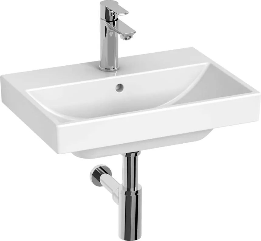 Jika Cubito Style - Umyvadlo 52x36 cm, s přepadem, otvor pro baterii, bílá H8104410001041