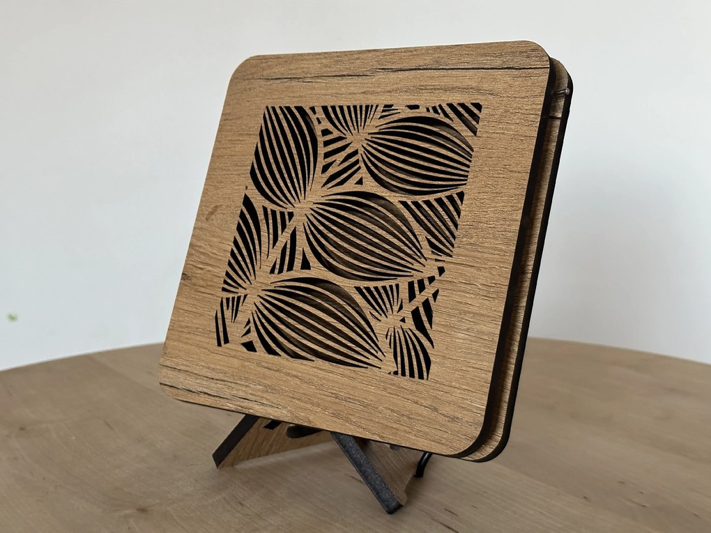Li-Go "Listy" lampa 19x19cm provedení povrchu: dub světlý