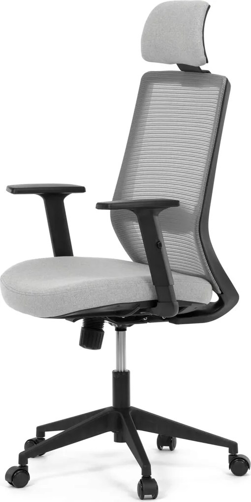 Ergonomická kancelářská židle AURELIE - šedá síťovina