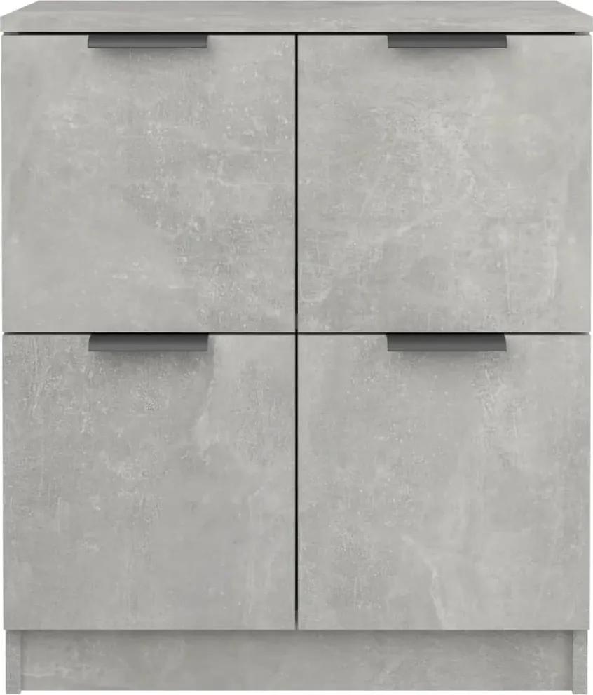 vidaXL Příborník 60 x 30 x 70 cm kompozitní dřevo [811101] Barva: Betonová šedá