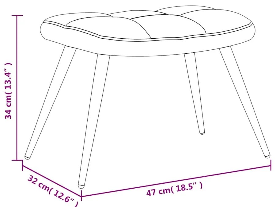 vidaXL Marketos Relaxační křeslo se stoličkou růžové samet