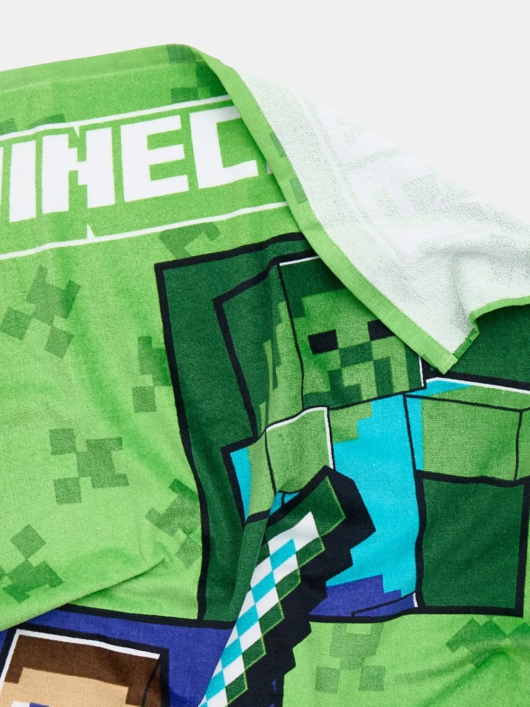 Sinsay - Dětská bavlněná osuška Minecraft - zelená