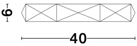 LED stropní svítidlo Eben 40 černé