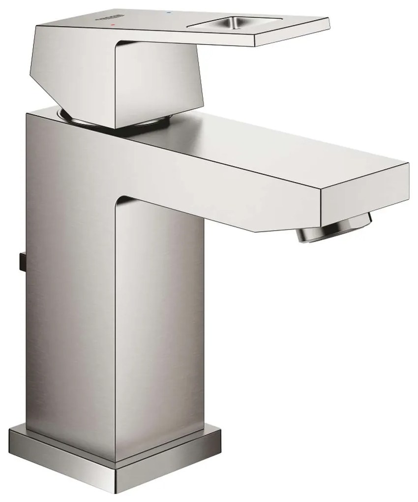 Grohe Eurocube - Umyvadlová baterie s výpustí, supersteel 23127DC0