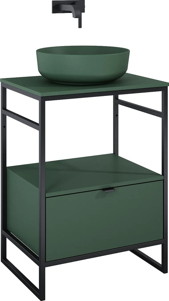 Elita Indus, SZAFKA INDUS 60 1S FOREST GREEN MATT DO STELAŻE, ELT-168749