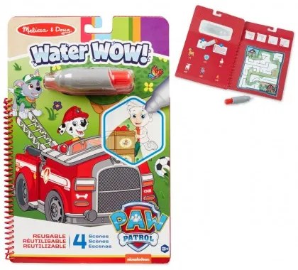 Kouzelné malování vodou Tlapková patrola/Paw Patrol omalovánky/blok 19x28cm + štětec, 4 listy