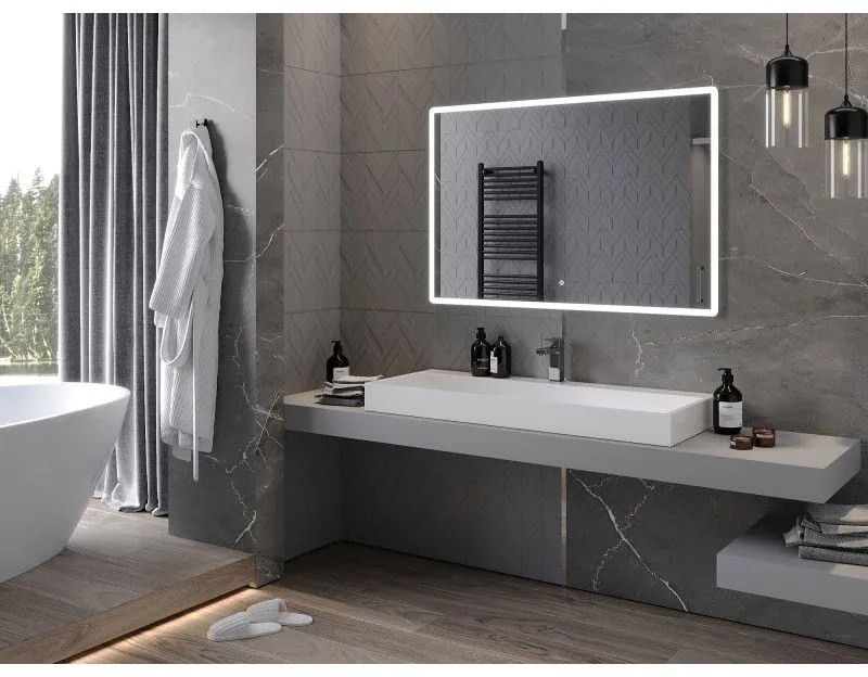 Mexen Navia, LED koupelnové zrcadlo s podsvícením 120 x 80 cm, 6000K, ochrana proti zamlžování, 9803-120-080-611-00