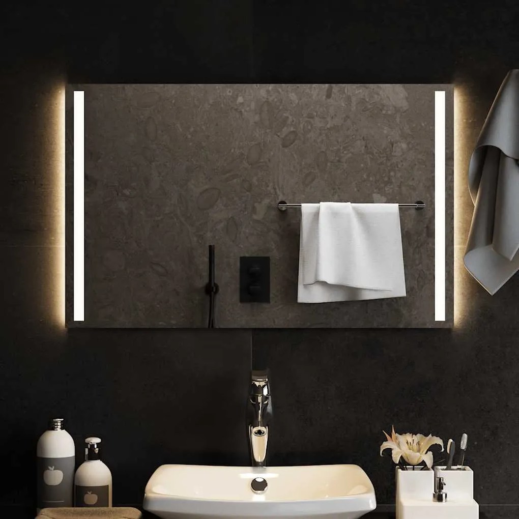 Koupelnové zrcadlo s LED osvětlením 40x70 cm