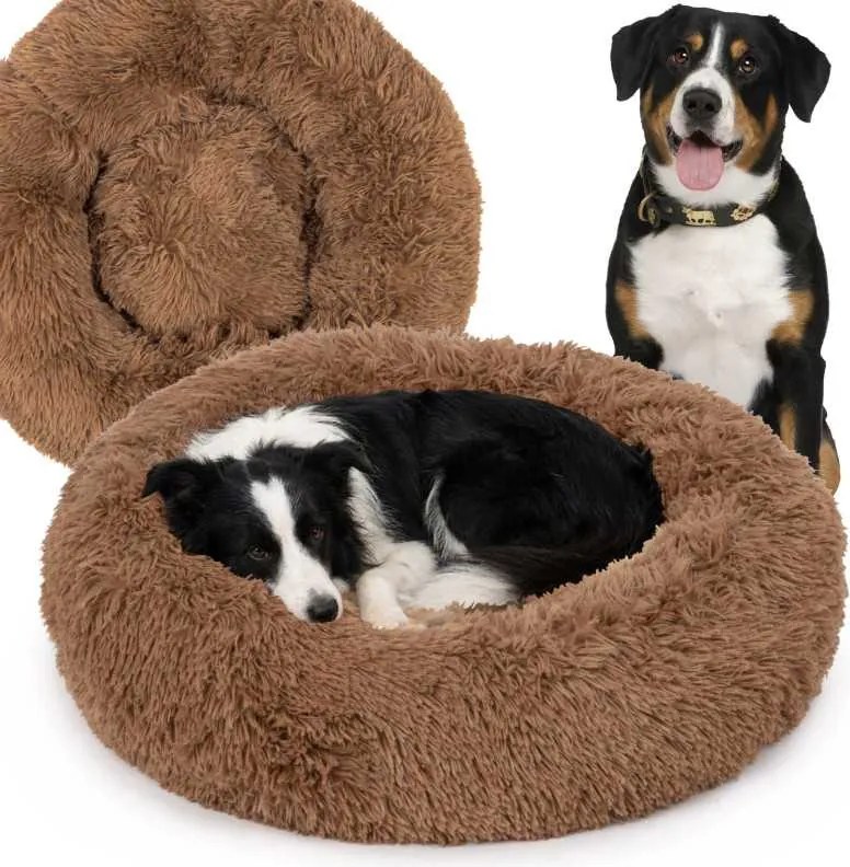 Hnědý pohodlný plyš Shaggy Lair 80 cm protiskluzové dno