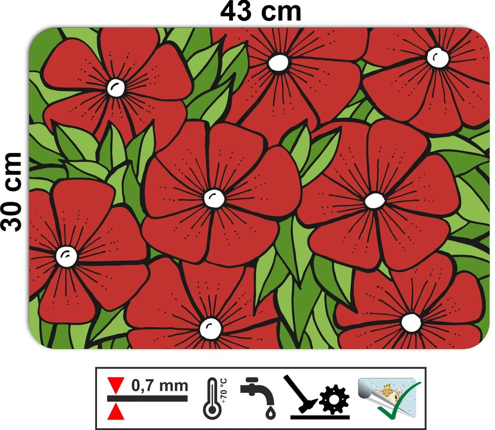 PokojovaDekorace.cz, Prostírání - 770, Květiny, 43x30cm
