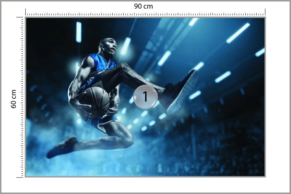 Fototapeta Basketbalista V Letu Hladký vinyl 360x240